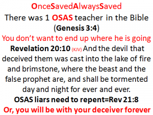 Can You Lose Salvation? O.S.A.S? Eternal Security? - Eternal Evangelism