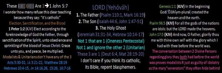 THE GODHEAD - 3 PERSONS/ONE GOD - TRINITY - Eternal Evangelism